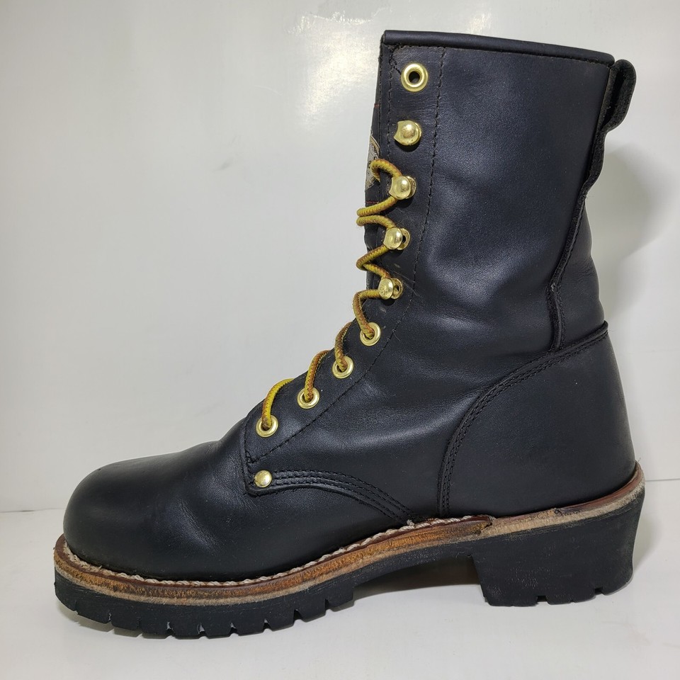 Georgia Boot Men’s Sz 9W Steel Toe Waterproof Logger Full Grain Leather ...