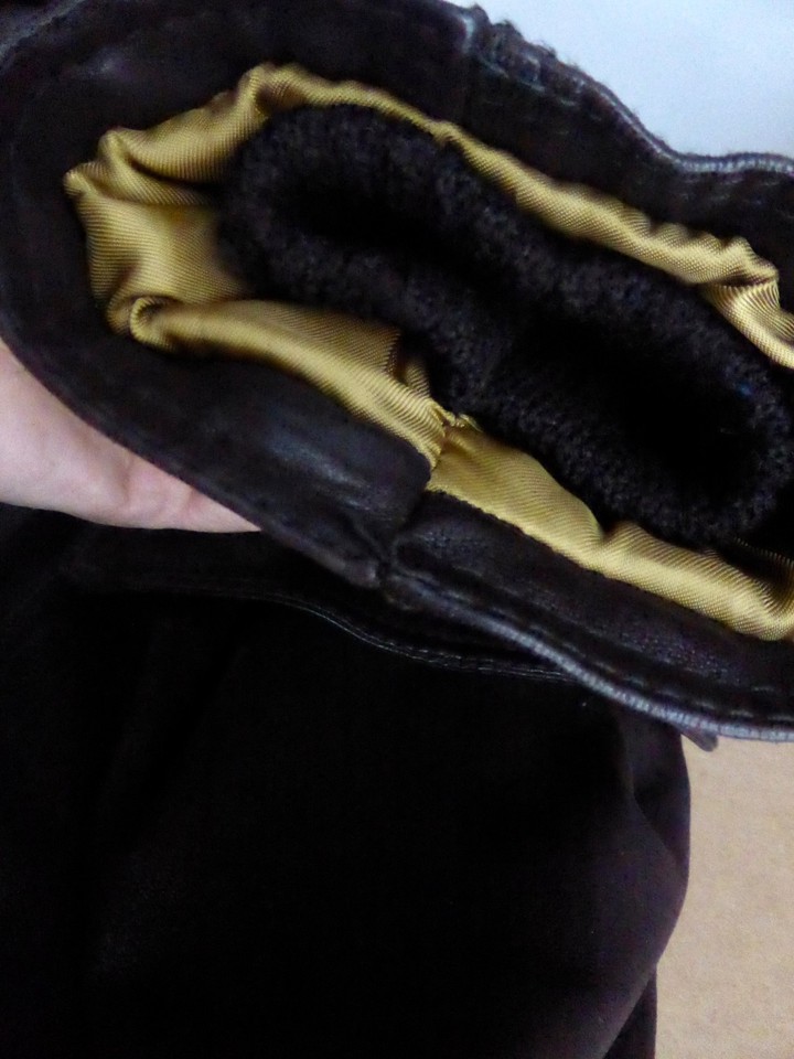 HUGO BOSS HERREN LEDER JACKE WARM GEFÜTTERT VINTAGE GR.L DUNKEL BRAUN ...