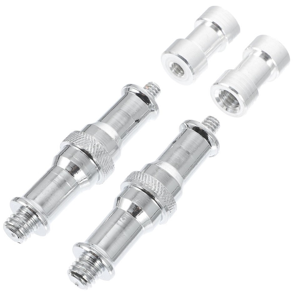 2 Sets Tripod Adapter Flash Light Stand Screw Nut Quick Release Plate ...