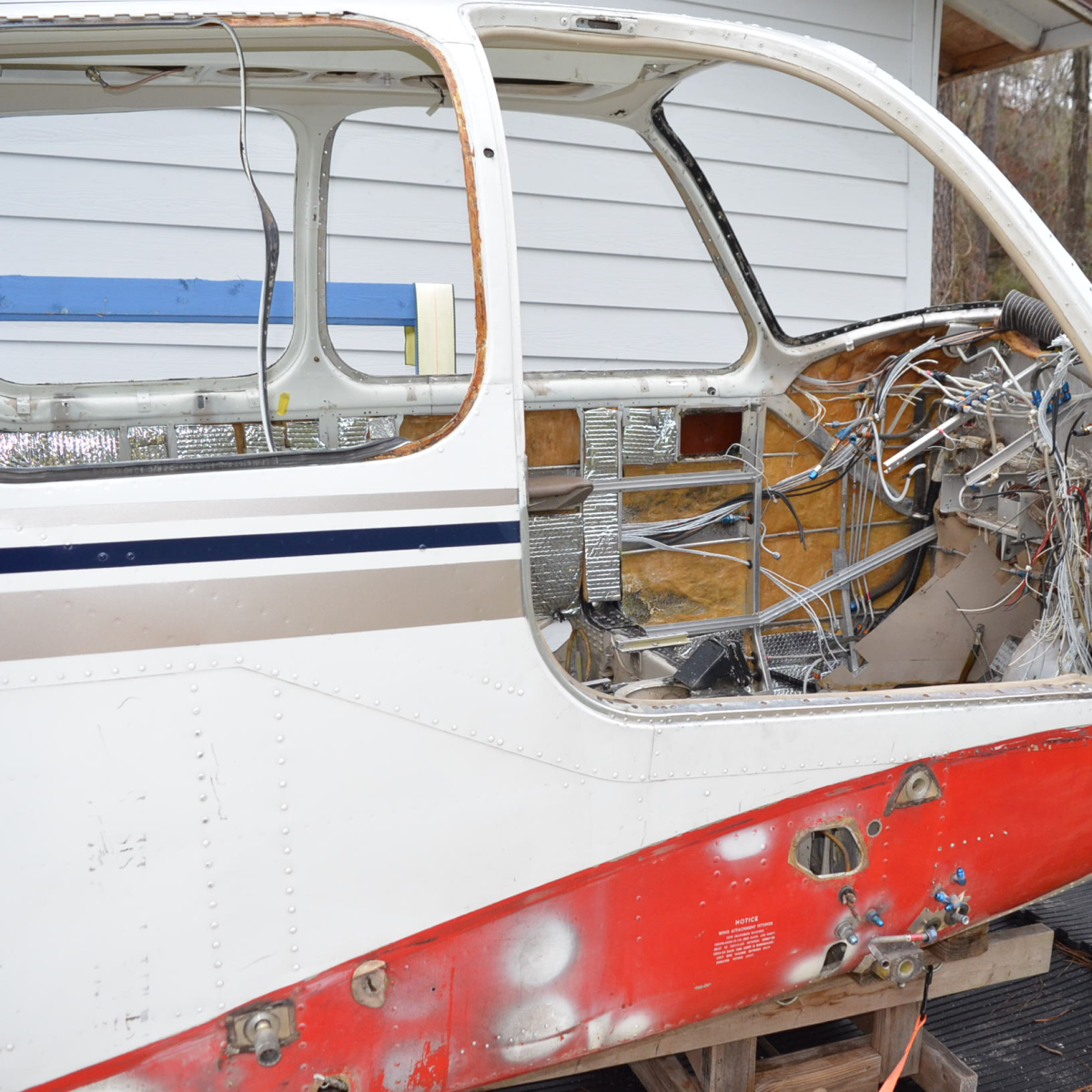 95-B55 Baron | BEECHCRAFT 95-55B | FUSELAGE WITH BELLY LANDING, DAMAGE ...