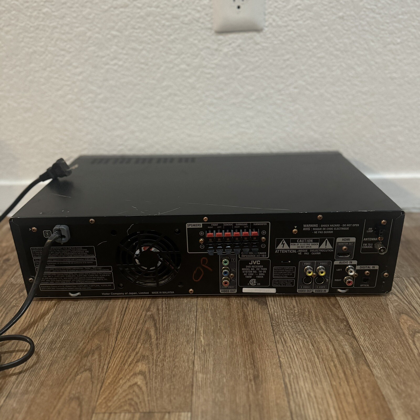 JVC TH-D50 HDMI DVD Digital Home Theater System 5.1ch 1200W No Remote ...