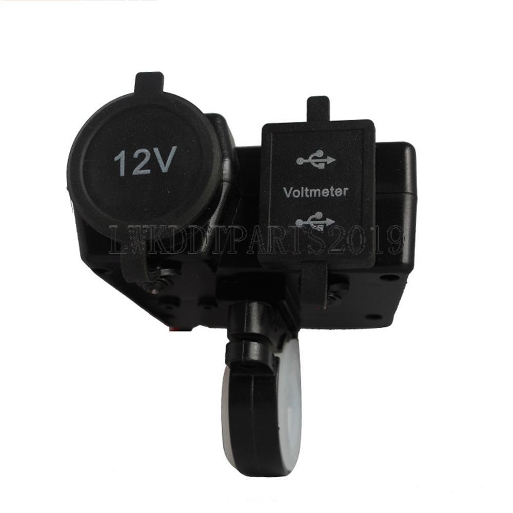 Dual USB Charger Cigarette Lighter For Harley Sportster Softail Dyna ...