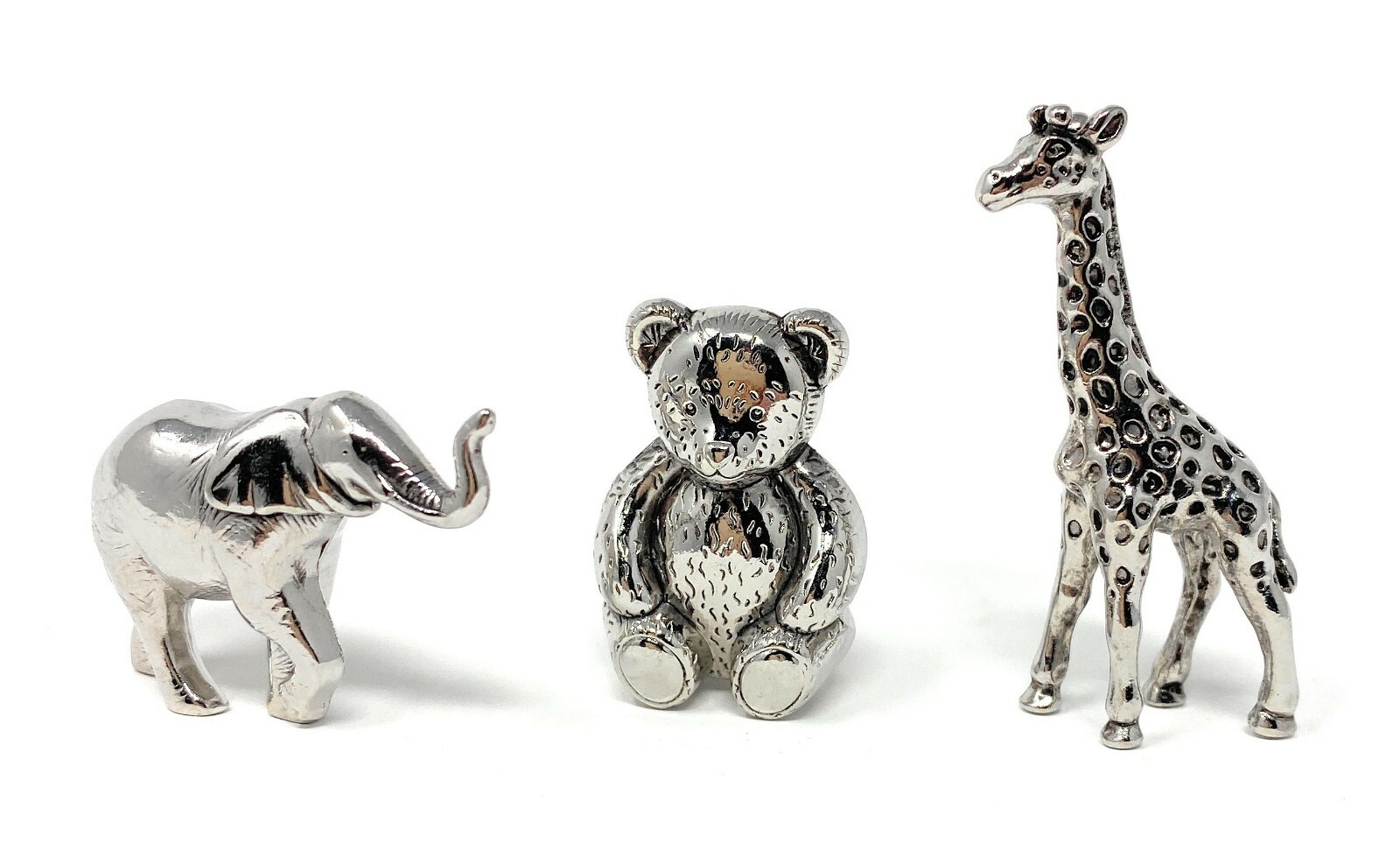 Ganz Good Luck Zinc Miniature Pocket Charms Set of 3 - Giraffe, Bear ...