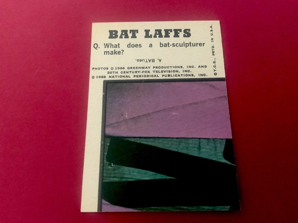 1966 Topps Batman Color Bat Laffs Card # 34 THE FEARSOME FOURSOME - NM ...