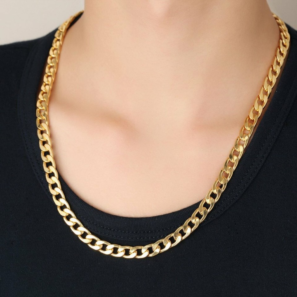 Mens Gold Chain Rapper Necklace 20’ | eBay