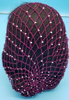 CIVIL WAR, Beaded Handmade HAIR NET (SNOOD) 100% COTTON Many Color ...