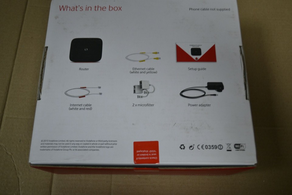 Vodafone Broadband Wireless Router HHG2500 Wi-Fi Wifi Modem ASDL | eBay UK