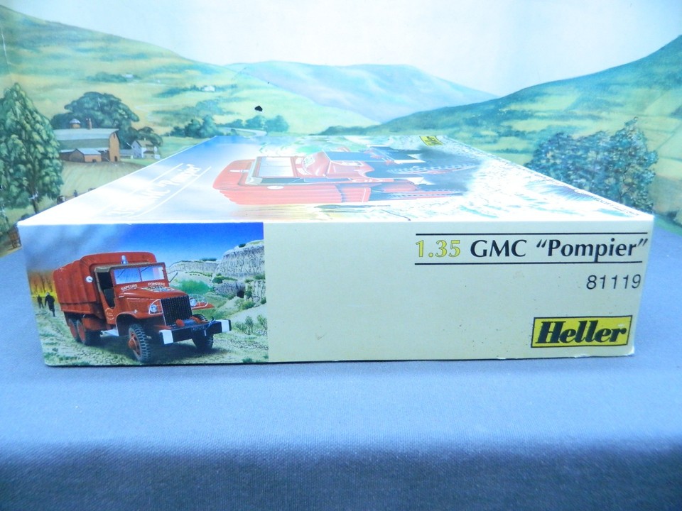 1/35 Kit Heller 81119 GMC POMPIER FRENCH FIRE DEPT. CARGO TRUCK New in ...