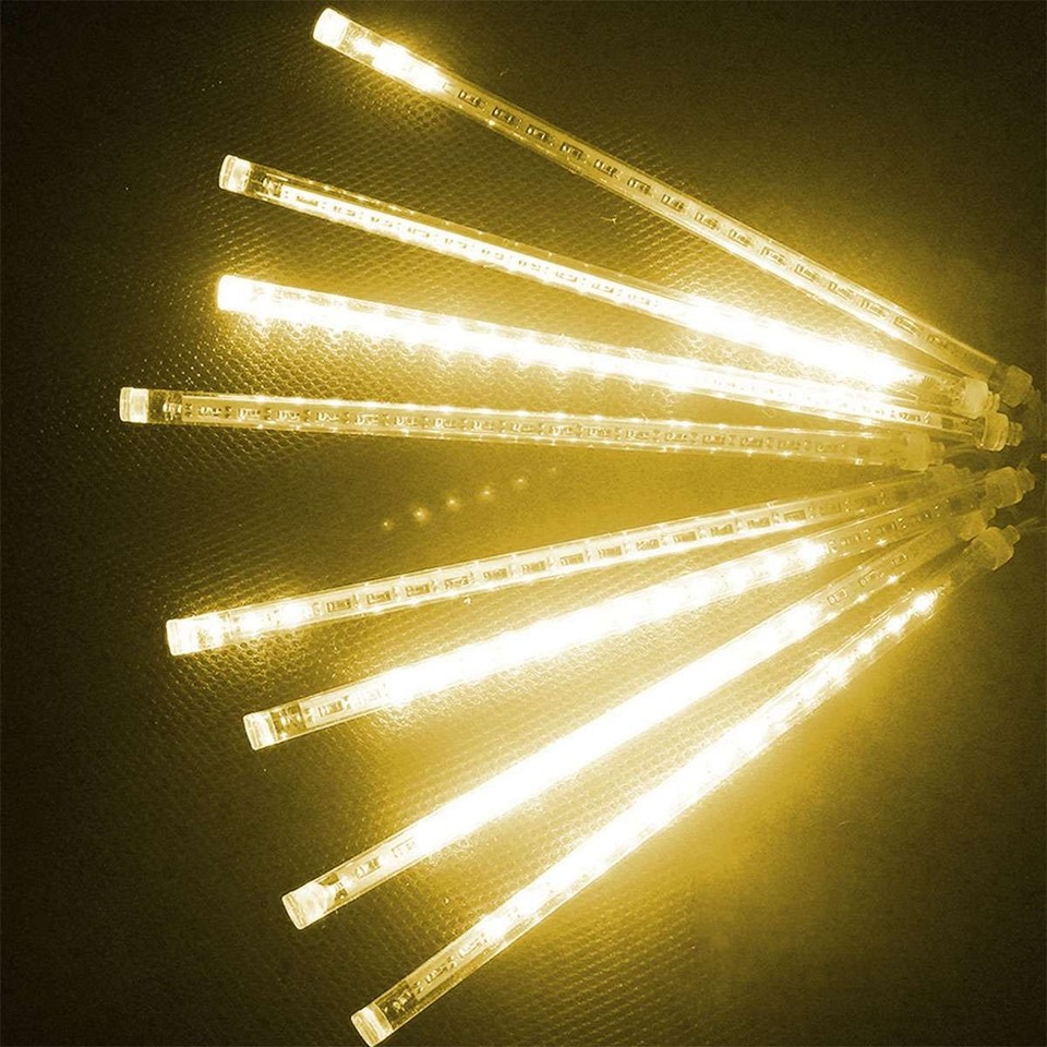 Meteor Shower LED Lights Waterproof Light Tube String Garden Outdoor ...