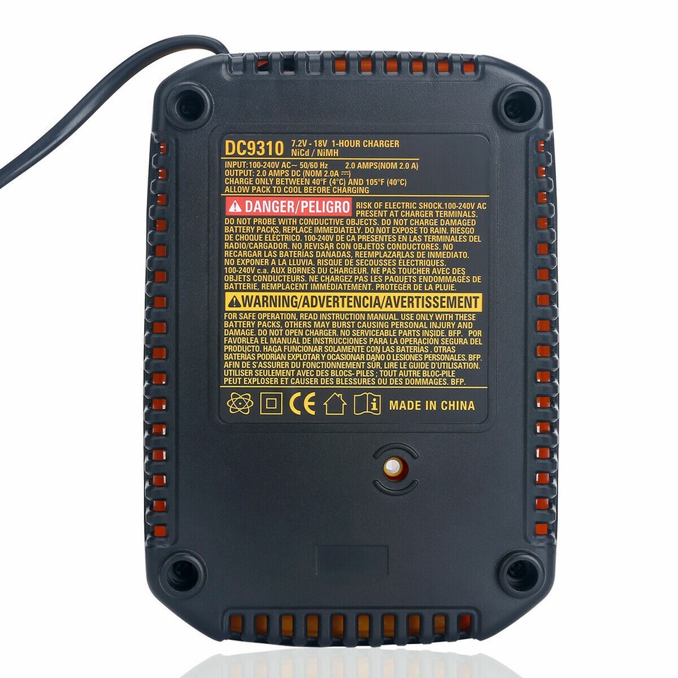 DC9310 Charger For Dewalt 7.2V-18V Ni-MH Ni-cd Battery DC9096 DC9091 ...