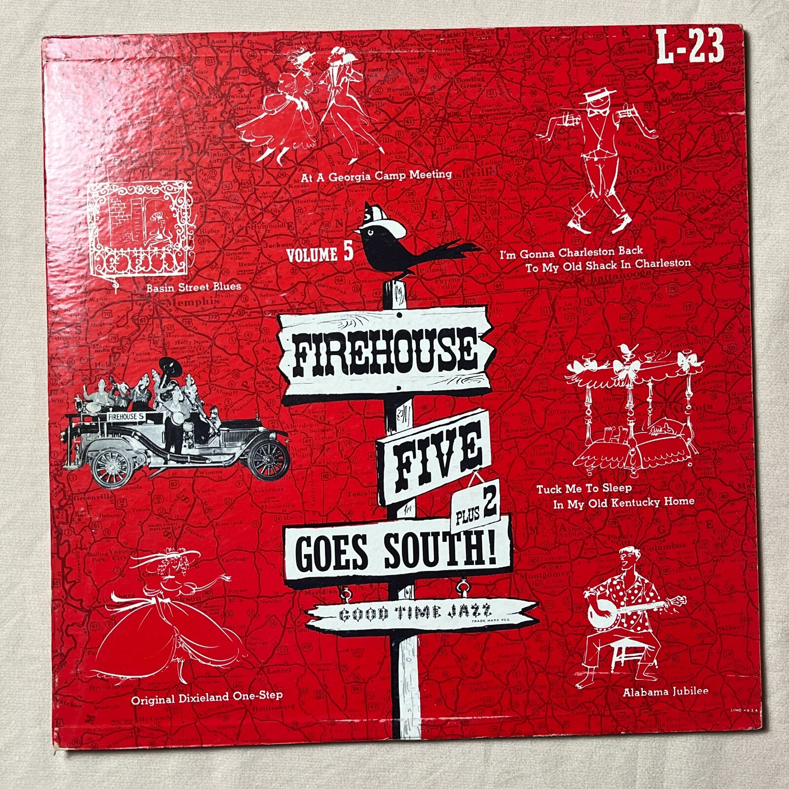 FIREHOUSE FIVE PLUS TWO Goes South! 1954 Vinyl 10" LP Good Time Jazz L-23 - VG+ | eBay