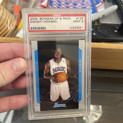 2004 BOWMAN DWIGHT HOWARD ROOKIE RC PSA 9 ORLANDO MAGIC LAKERS RARE ...