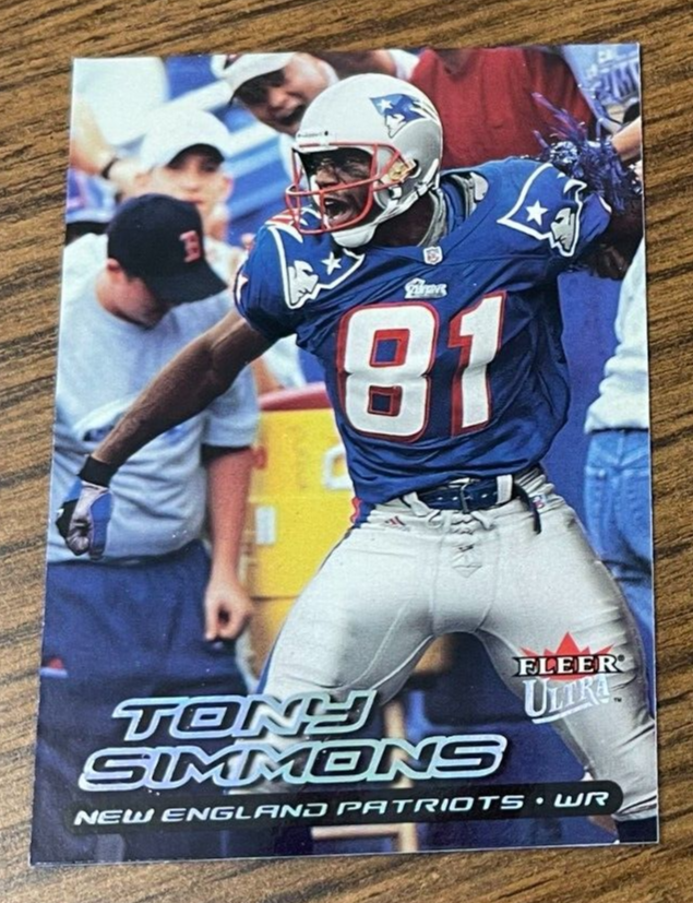 2000 Fleer Card # 27 Tony Simmons - New England Patriots | eBay