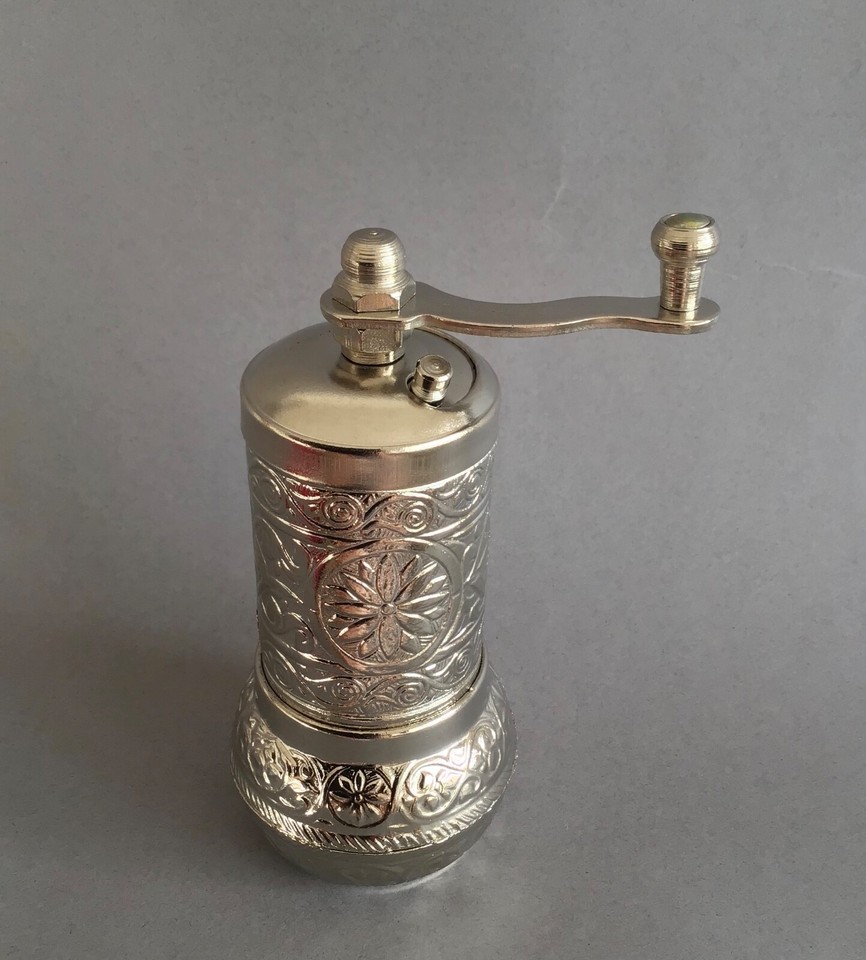 Traditional Turkish Pepper Grinder, Small Vintage Look Mill, 6 Colour ...