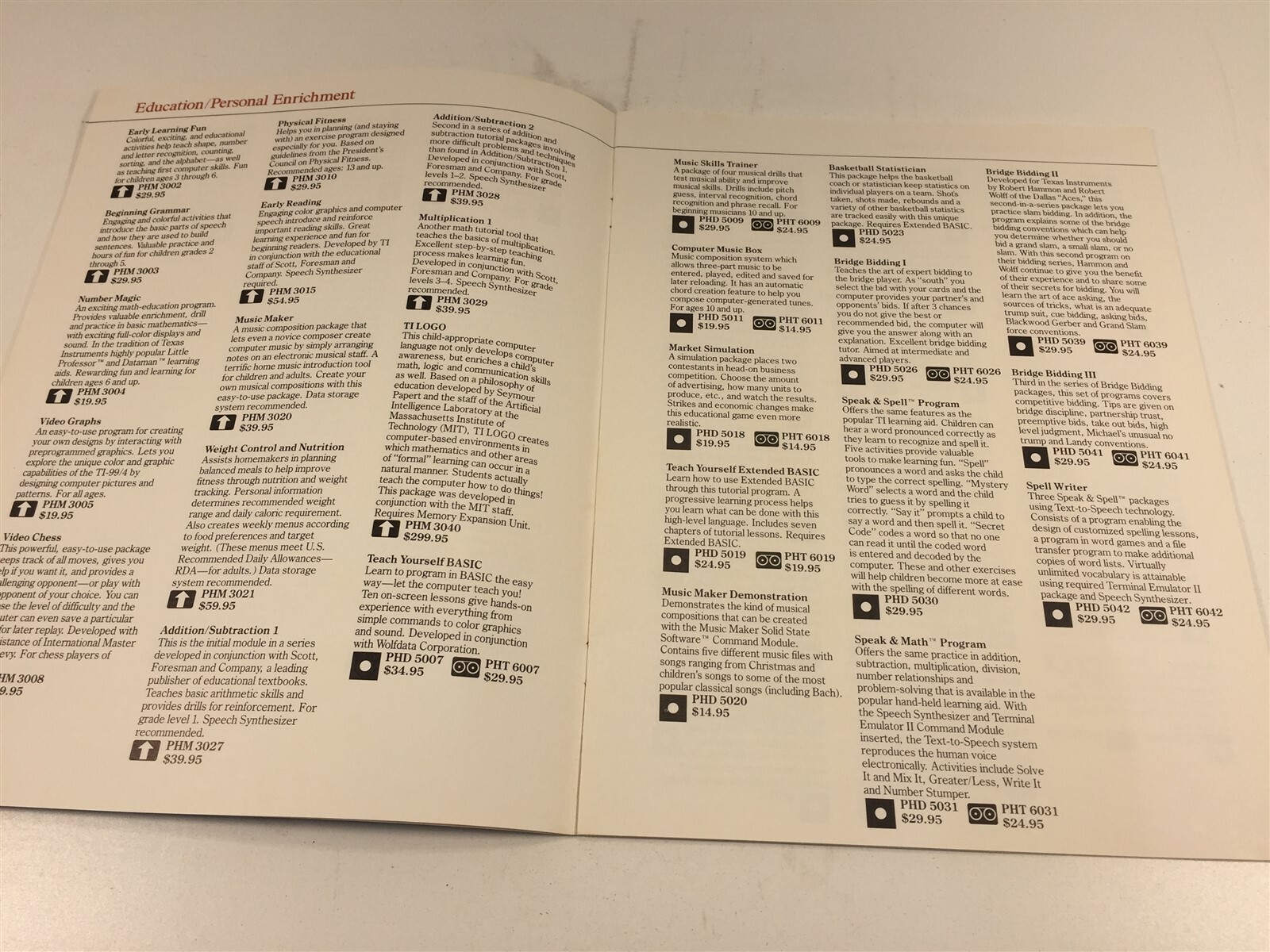 1982 Texas Instruments Home Computer Program Library - Bill Cosby | eBay