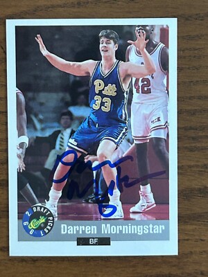 Darren Morningstar #53 1992 Classic Draft Picks Autographed Signed Pitt ...