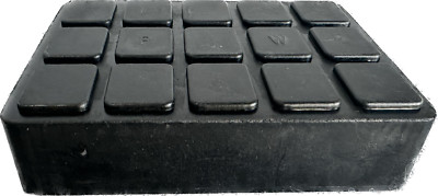 Rubber Load Pad/Rubber Block 40mm Thick For Use With Hoist & Scissor ...