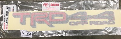 2022 Tundra TRD 4X4 Off-Road Decal Black Red Genuine OEM 75996-0C100-A0 ...