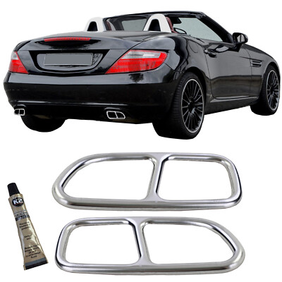 Pour Mercedes SLK R171 à Partir De 2008-2011 Inox Canule Éblouissement ...