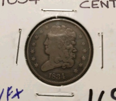 1834 Classic Head Half Cent Vf+ | eBay