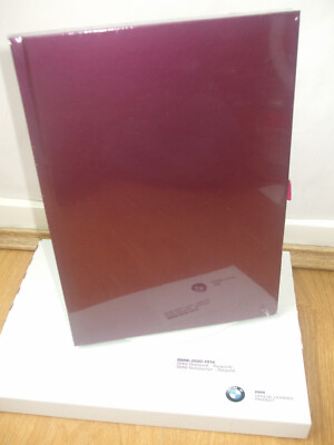 NEW GENUINE BMW CARS BURGUNDY PLAIN PAPER HARDBACK NOTEBOOK RRP£35SIZE ...