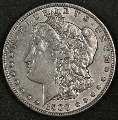 1900-o/cc Morgan Silver Dollar. Natural Uncleaned. AU. 180616 | eBay