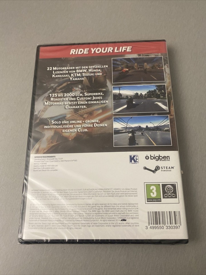 PC Game DVD ROM Mac New Blister Motorcycle Club Moto Race Ride Your ...