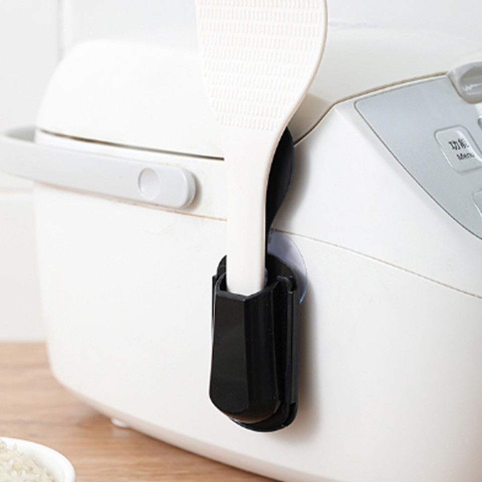 Rice Spoon Storage Rack Suction Cup Design Rice Cooker Spoon Storage ...