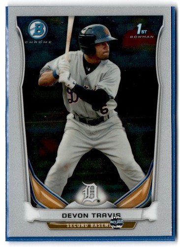2014 Bowman Chrome Devon Travis #147 Detroit Tigers Baseball Card | eBay