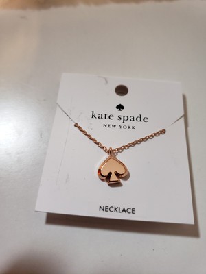 Kate Spade "Everyday Spade" Pendant Necklace, Rose Gold tone, NWT $59 ...