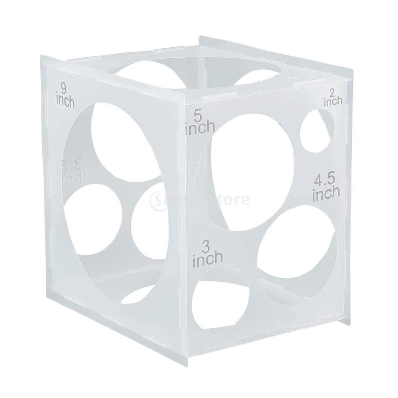 11 Holes Balloon Sizer Box Cube Balloon Size Measurement Tool Portable ...