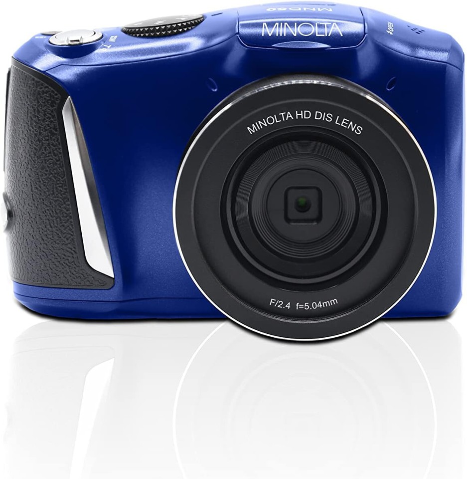 Minolta MND50 48 MP 4K Ultra HD 16X Zoom Digital Camera, Blue | eBay
