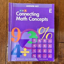 SRA Connecting Math Concepts Level a Answer Key Engelmann 0026846683 ...