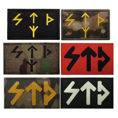 IR Reflective Russian Alpha FSB Spetsnaz Runes Hook Loop Fastener Patch ...