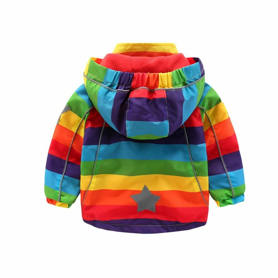 Toddler Baby Girls Boy Windbreaker Coat Baby Kids Hooded Outwear Jacket ...