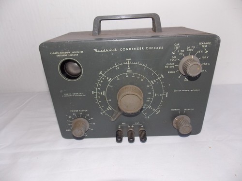 Heathkit Condenser Checker Model C-3 Not Tested POWERS ON | eBay