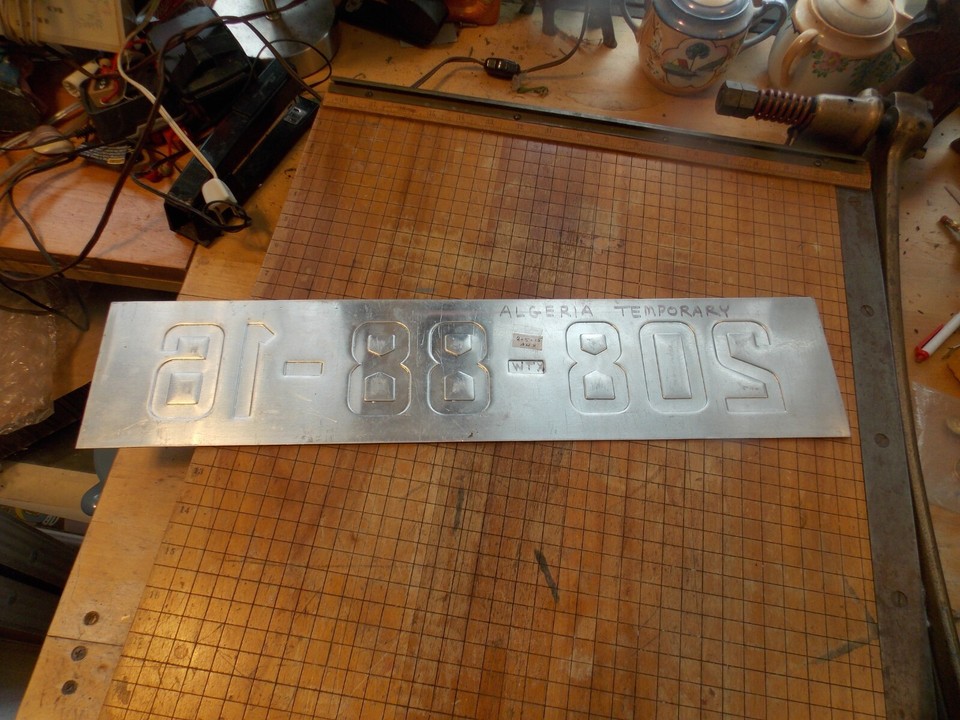 1976 Algeria Tourist License Plate | eBay