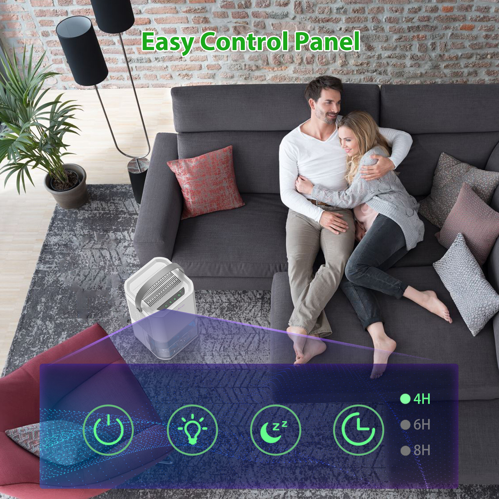 Electric Dehumidifier 2000ml Portable for Home Condensation Moisture ...