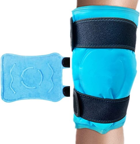 Calf and Shin Gel Ice Packs for Injuries Reusable Leg Cold Pack Wrap ...