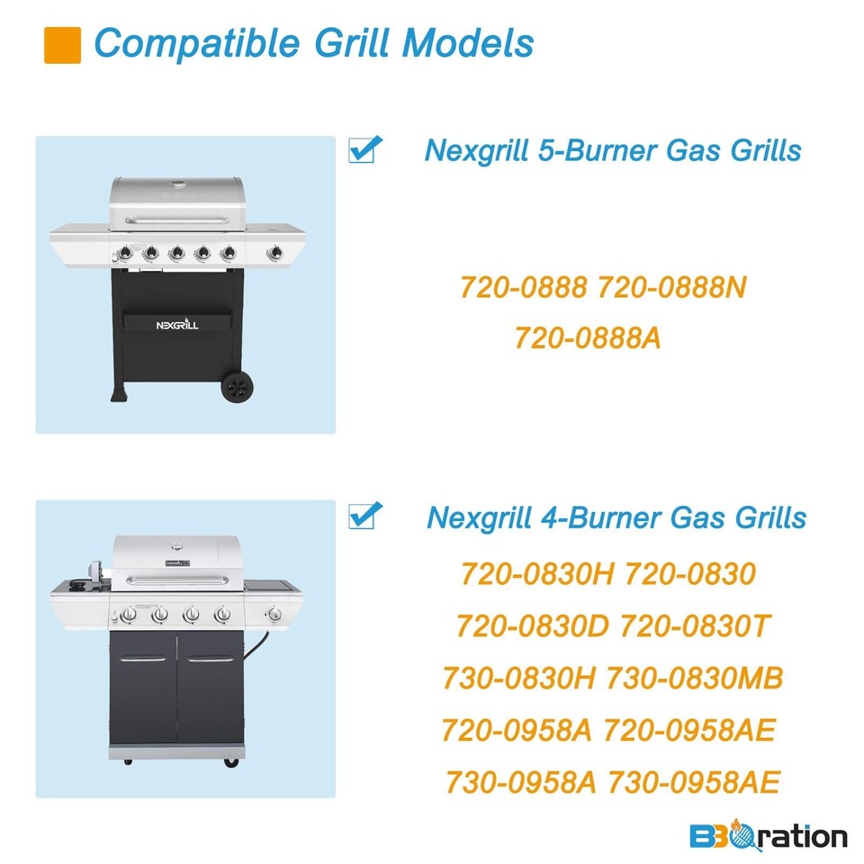 Replacement Parts for Nexgrill 4-Burner 720-0830 720-0830H 720-0830A ...