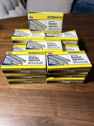 18 Boxes Stanley Bostitch Standard Chisel Staples Model SBS19 1/4CP ...