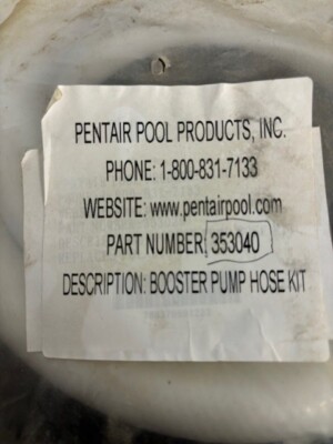Pentair 353040 Booster pump hose kit | eBay