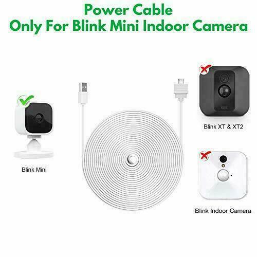 2Pack 25ft/7.5m Power Cable for Blink Mini Security Camera, Extension ...