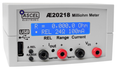 AE20218 Milliohm Meter Kit, 0.1 Milliohm Resolution, Four Wire ...