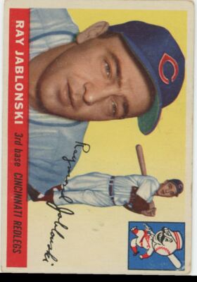 1955 Topps Baseball Card Ray Jablonski Cincinnati Redlegs #56 | eBay