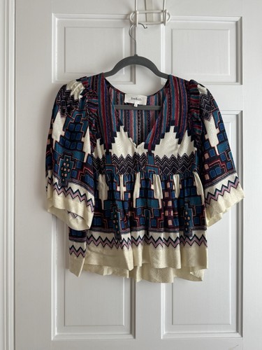 BA&SH PARIS WOMEN’s Mary Silk Blouse Top Size Small | eBay
