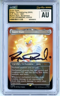 CGC Signed Ryan Drummond Magic The Gathering Super State Secret Lair ...