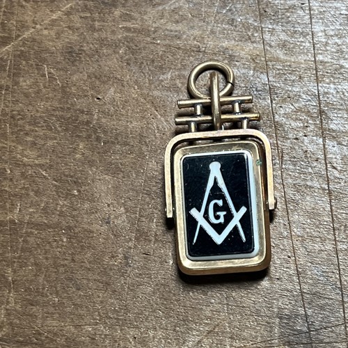 Antique Gold Filled Victorian Watch Fob Freemason & Stamp Seal -- K4 | eBay