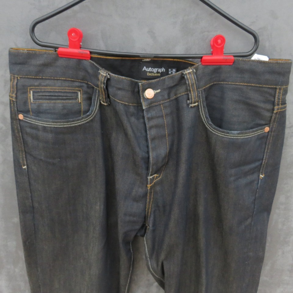 Marks & Spencer Autograph dark blue men’s jeans 38W 33L | eBay UK
