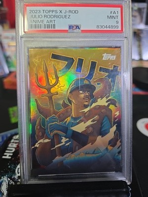 2023 TOPPS X J-ROD JULIO RODRIGUEZ ANIME ART SP INSERT #A1 PSA 9 | eBay